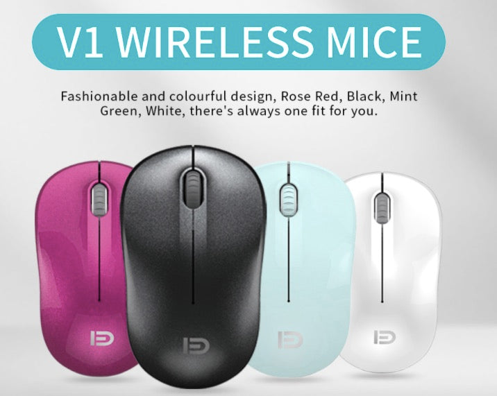 FD V1 Wireless Mouse, 2.4G Wireless Ergonomic Mouse ,Wireless Mice for ...
