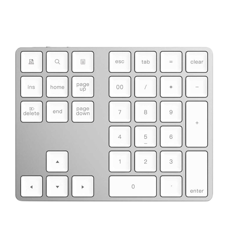 Bluetooth 3.0 Wireless Numeric Keypad 34 Keys Digital Keyboard for Acc ...