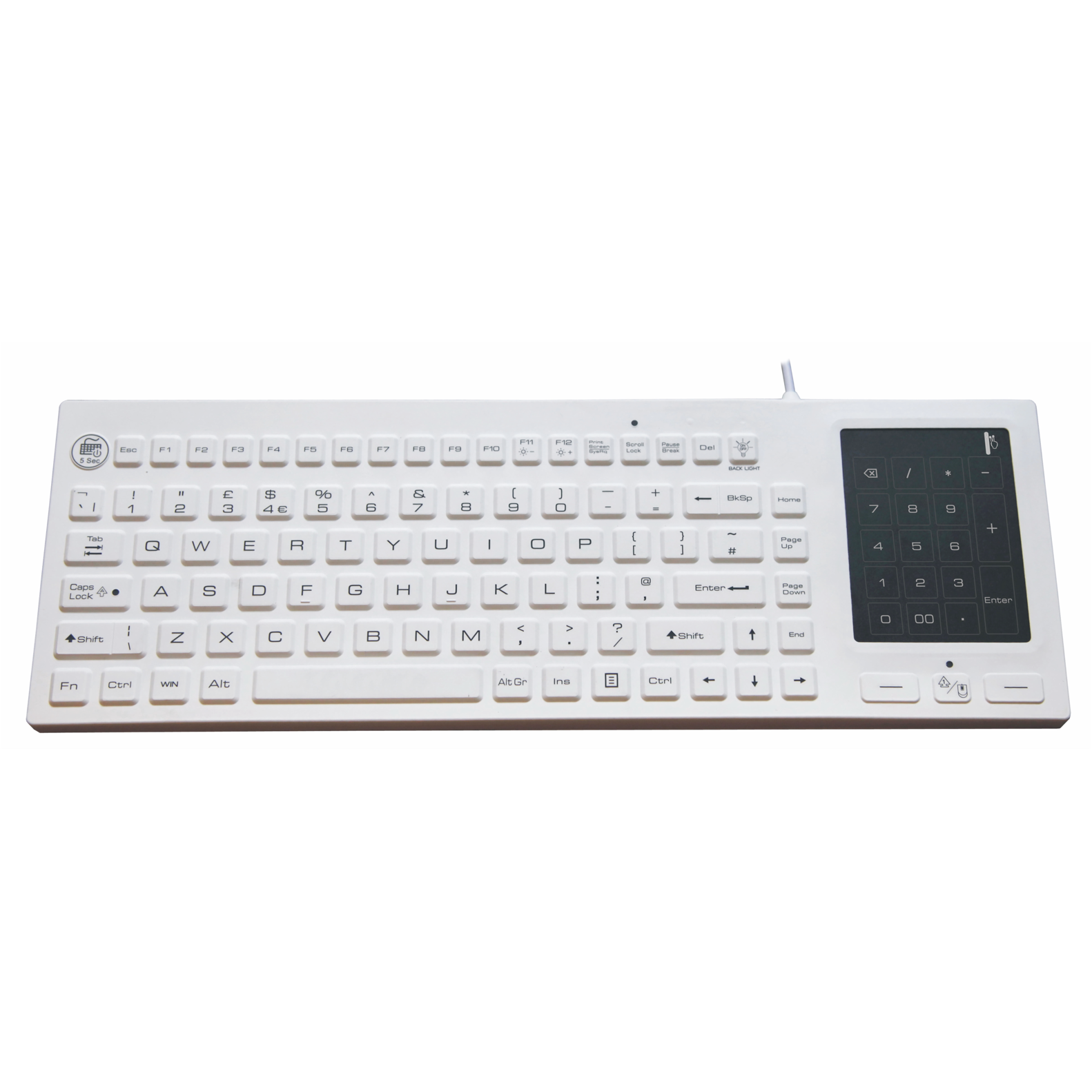 AS-I700 Backlit Keyboard with Trackpad – AHPOON