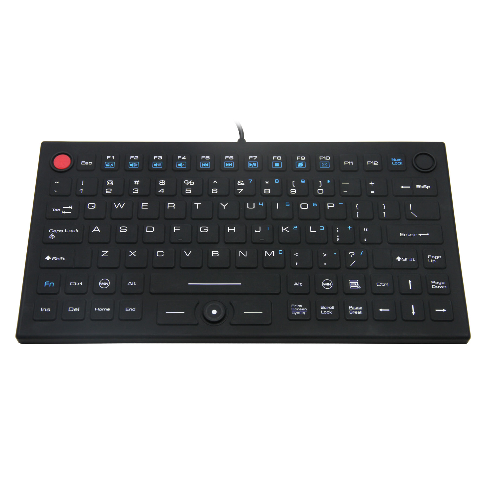 AS-I850 Industrial Keyboard with Integrated Mouse Buttons – AHPOON